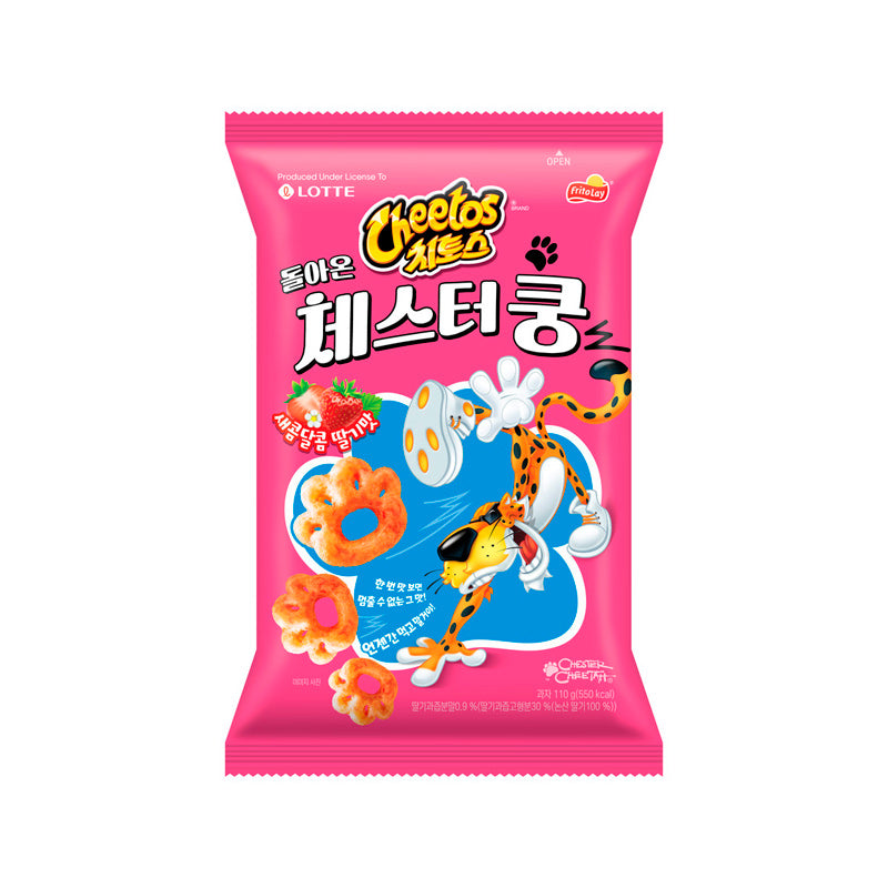 Lotte Cheetos Chester Strawberry Flavor Snack 110g – Woori Marketplace