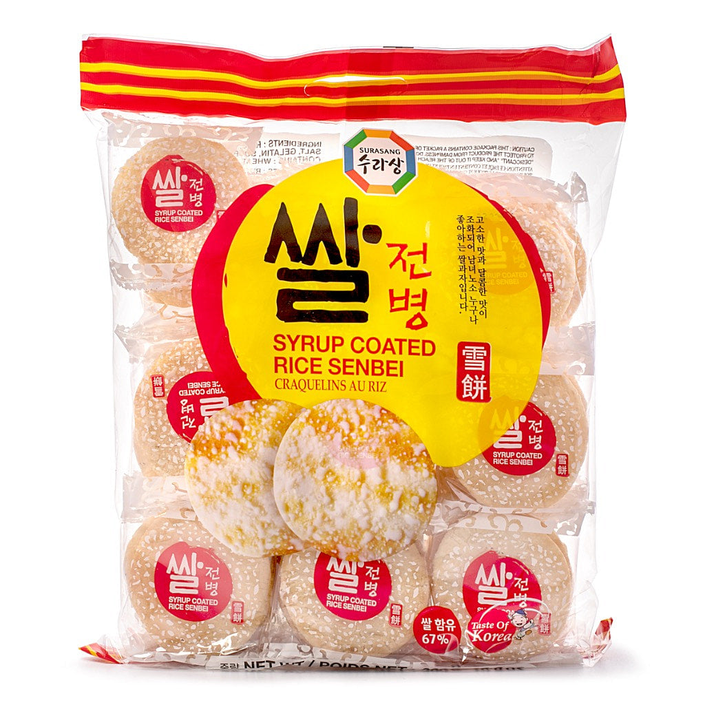 Surasang Syrup Coated Rice Senbei – Korean Crispy Rice Crackers – Woori ...
